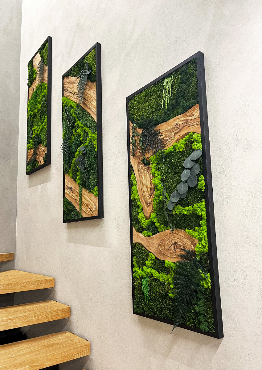 Realizzazione di Quadri e Orologi in legno e muschio stabilizzato ...